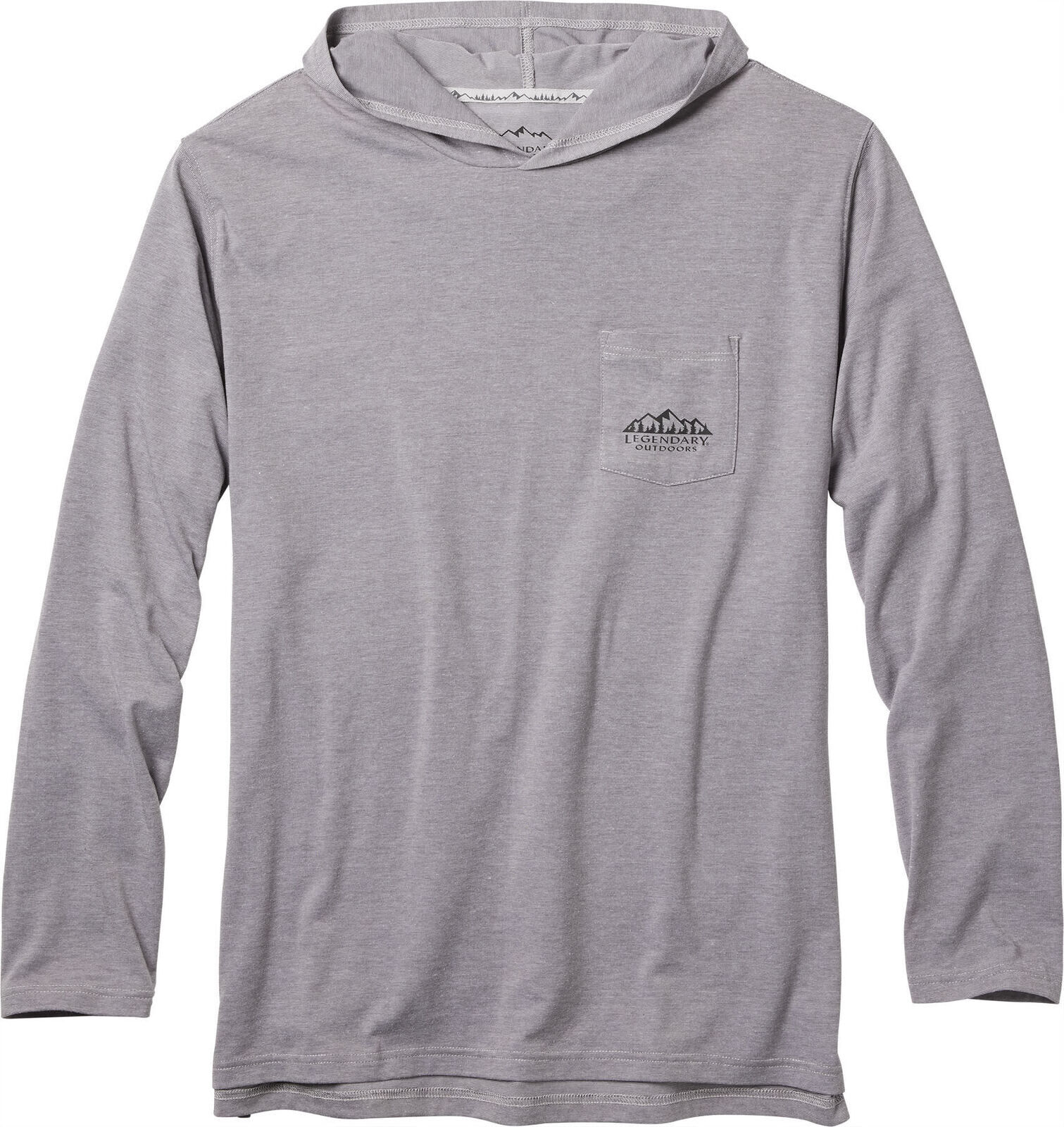 Men s UPF Sun Protected Hooded Long Sleeve T Shirt